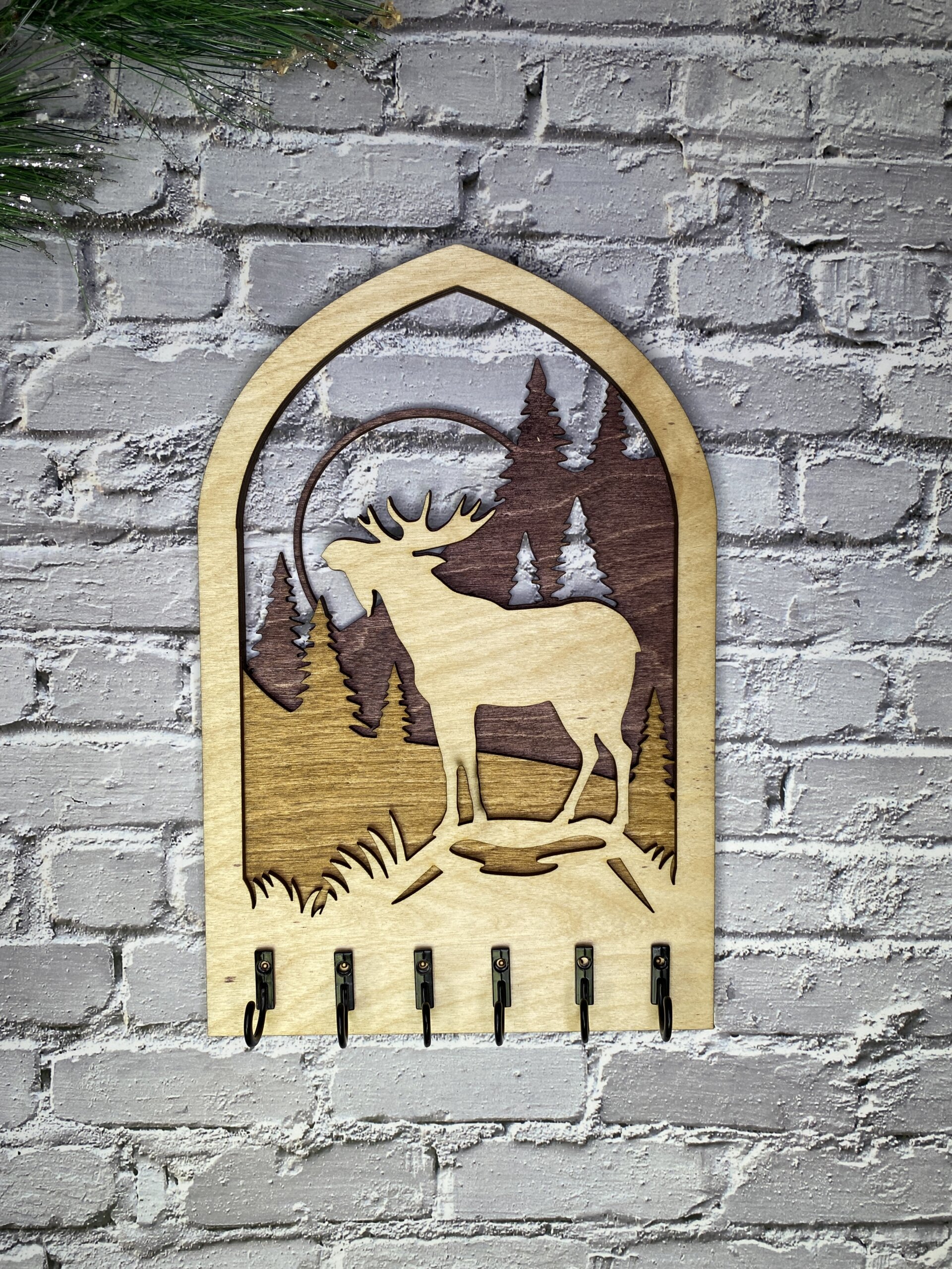 Moose Key Holder - VI Woodcraft