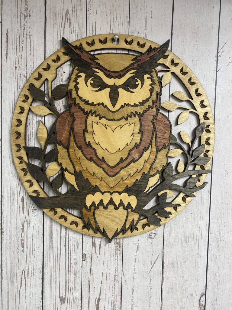 Owl Stained - VI Woodcraft