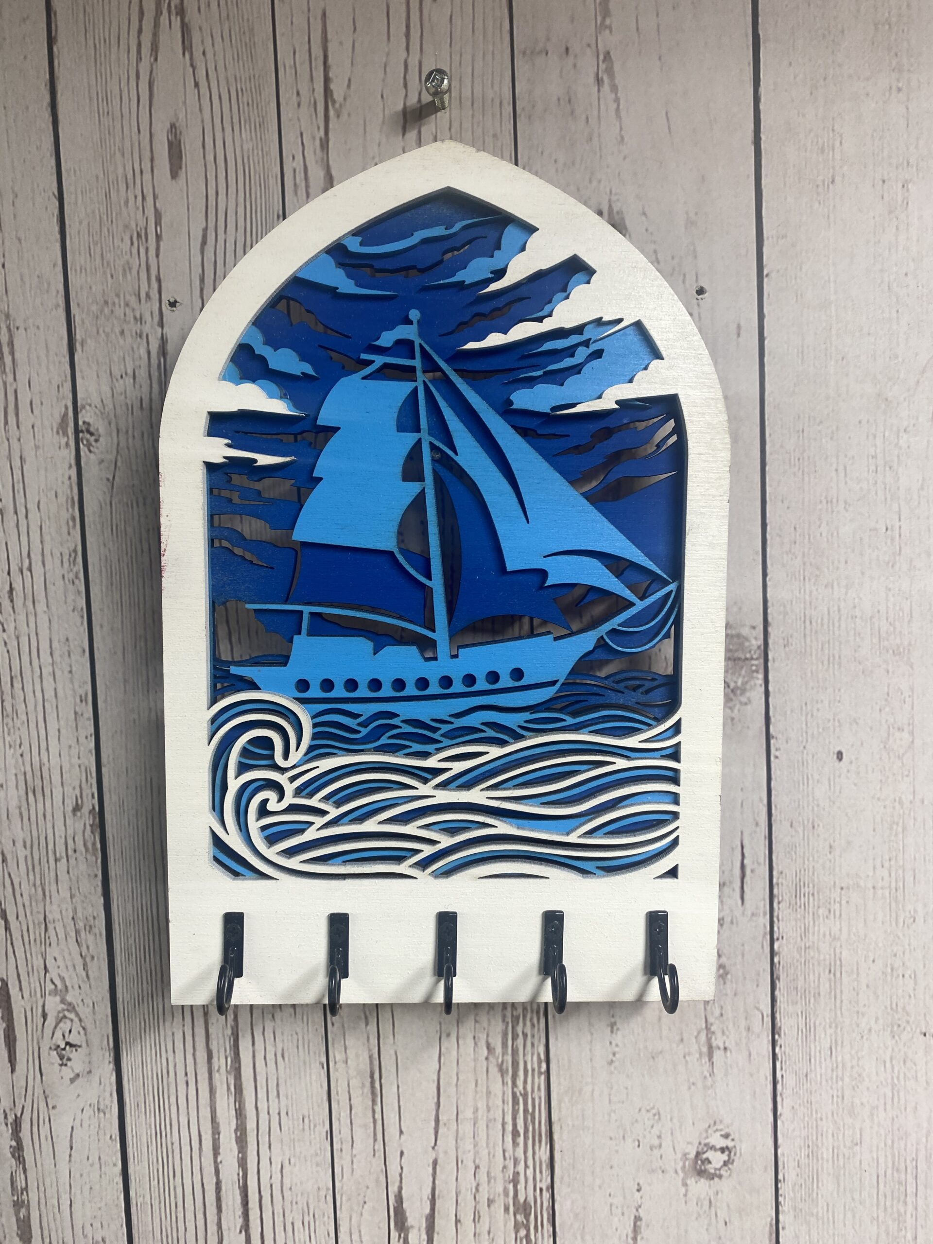 Sailboat Keyholder - VI Woodcraft